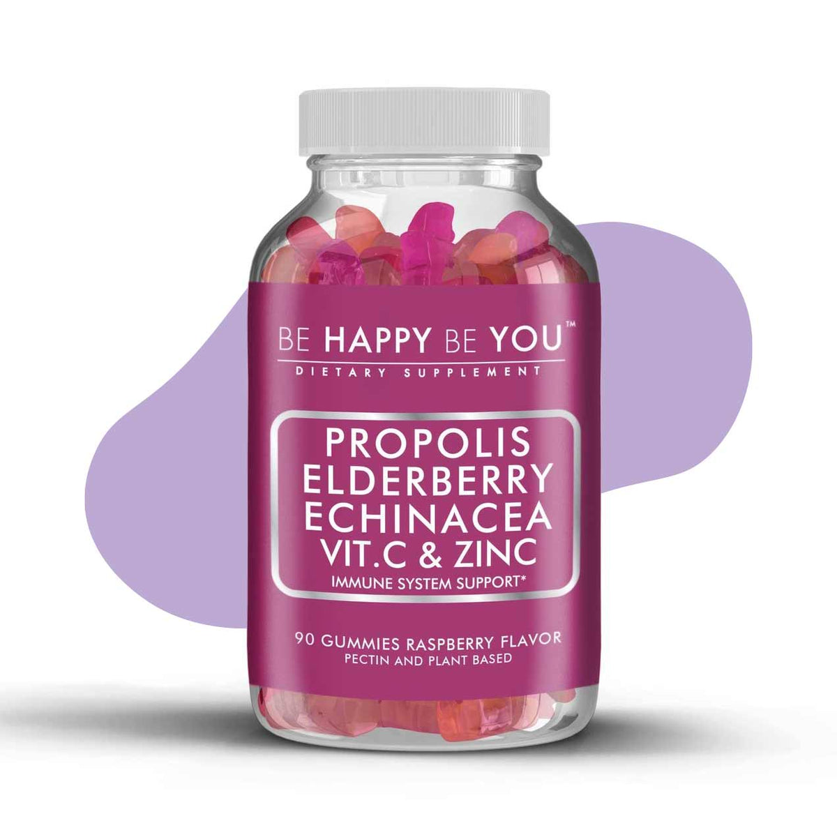 Propolis, Elderberry, Echinacea & Vit-C & Zinc Gummies – Be Happy Be ...