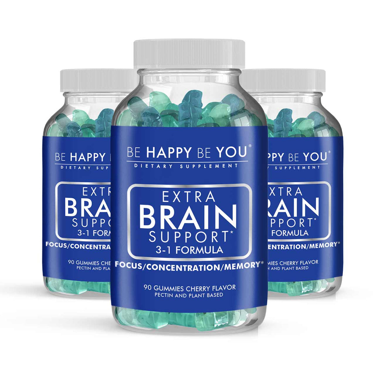 Extra Brain Support Gummy Vitamins – Be Happy Be You Gummy Vitamins